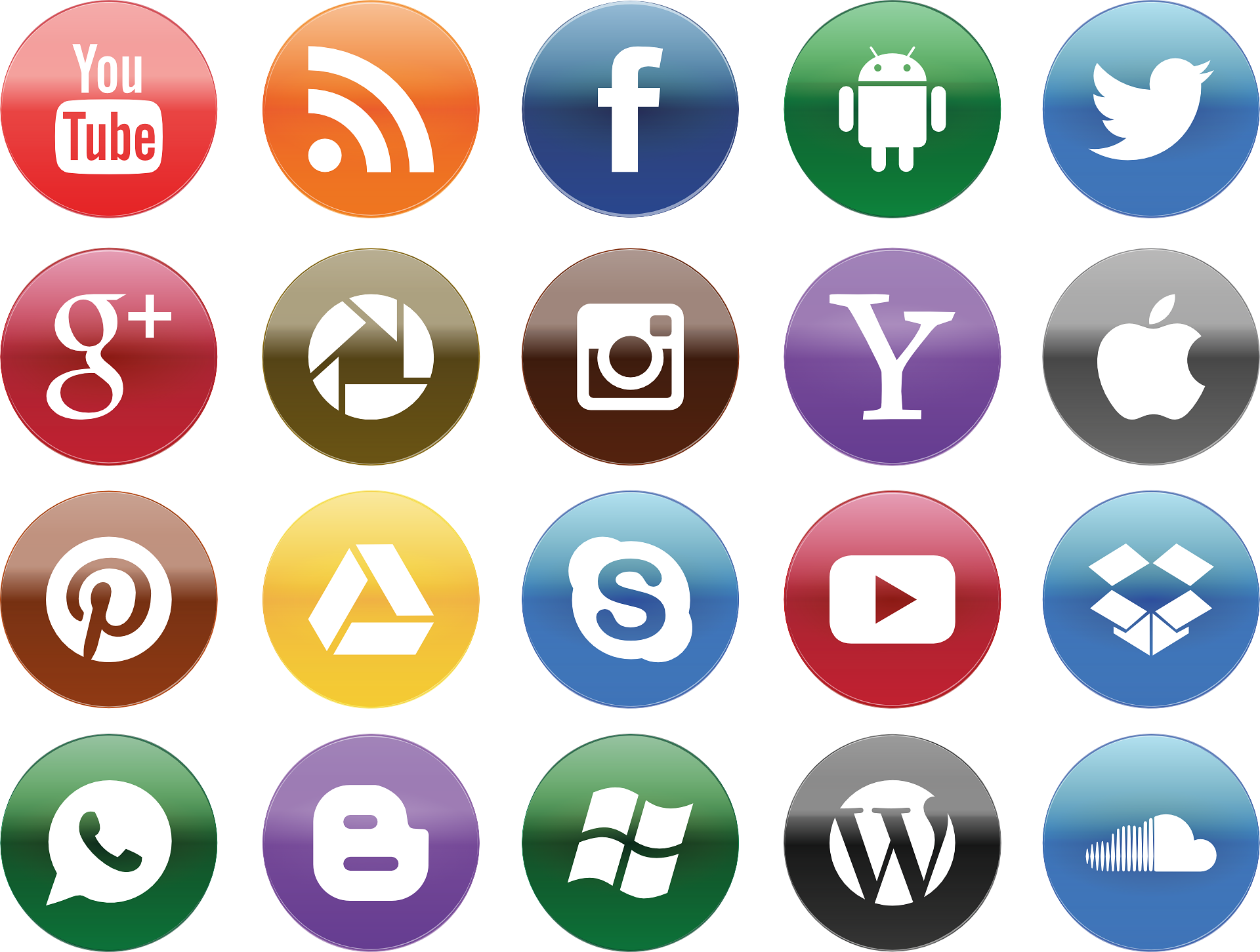Social Media Icons: Große Auswahl der besten Symbole 2025